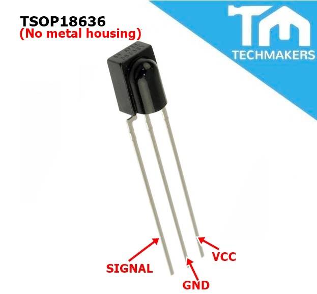 Universal IR Sensor Receiver VS1838B Infrared VS1838 VS 1838 / VISHAY ...