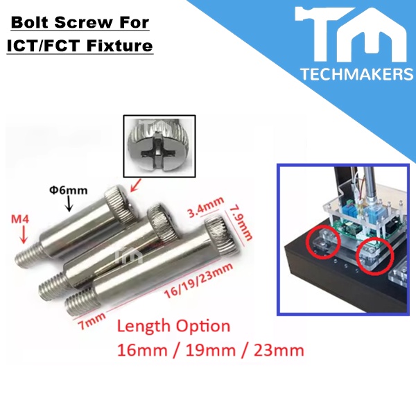 M4 Bolt Screw Test Fixture ICT/FCT Carrier Plate Screw Protection Plate ...